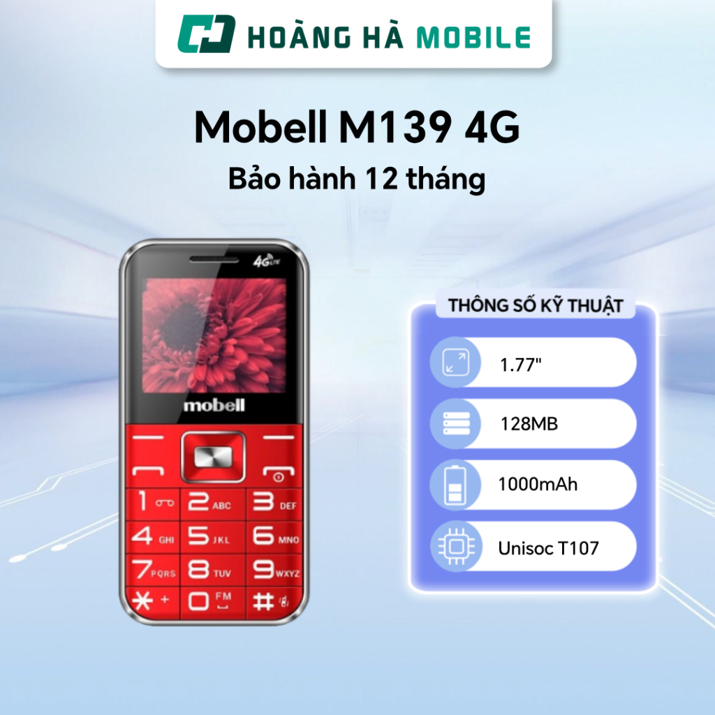 Điện Thoại Di Động Mobell M139 4G - Chính hãng(Nguyên Seal Chưa Active) | Shopee Việt Nam