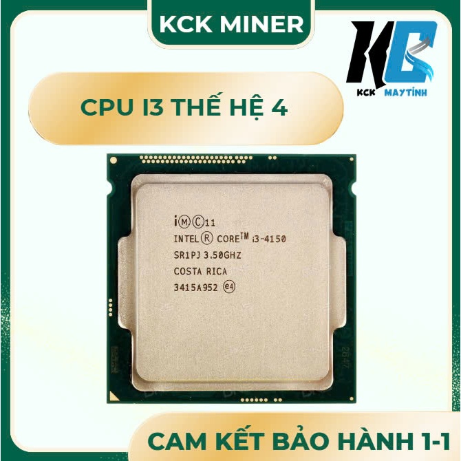 CPU Intel Core i3 4150 (3.50GHz, 3M, 2 Cores 4 Threads) | Shopee Việt Nam