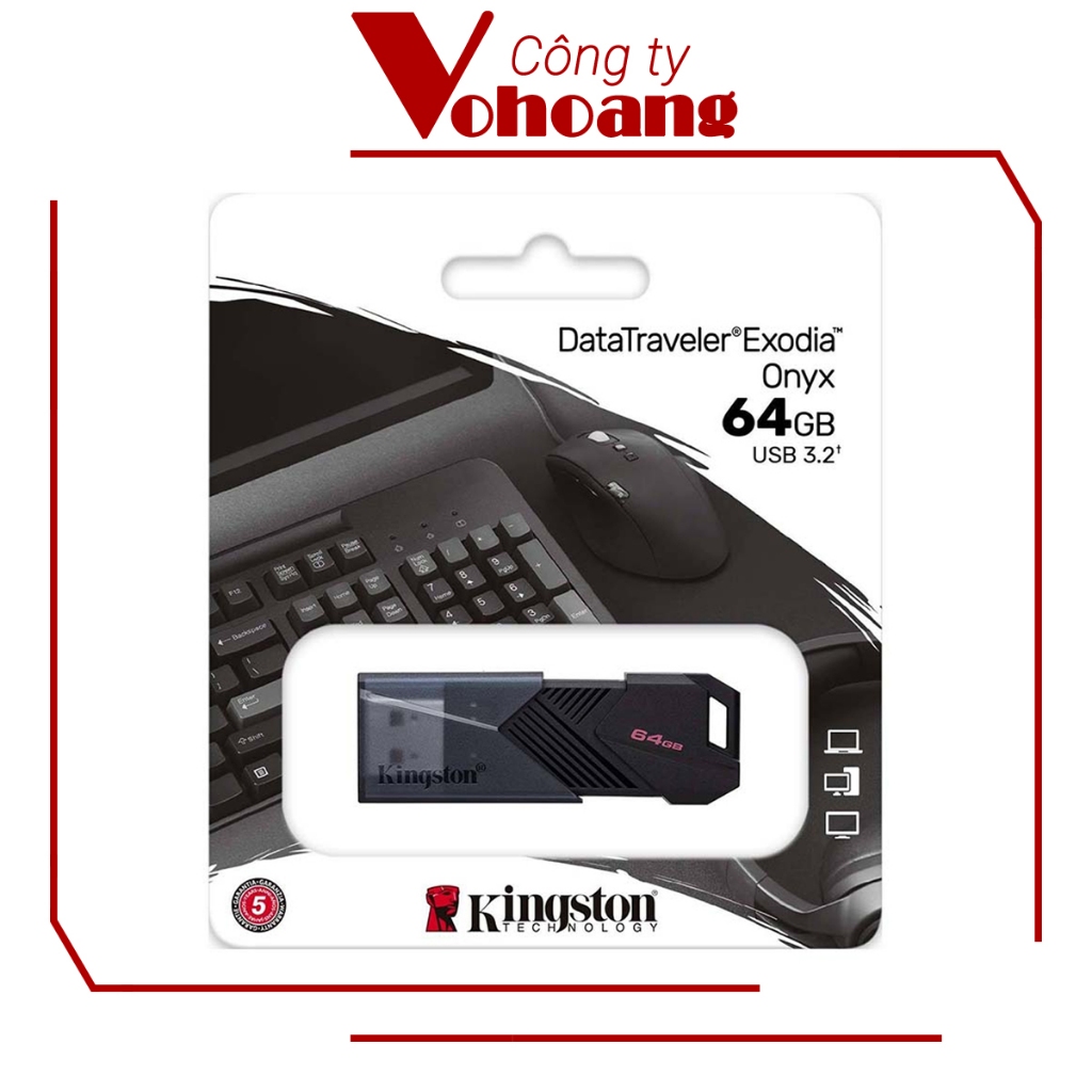 USB 64GB chuẩn 3.2 Kingston DataTraveler Exodia Onyx - DTX Onyx / 64GB | Shopee Việt Nam
