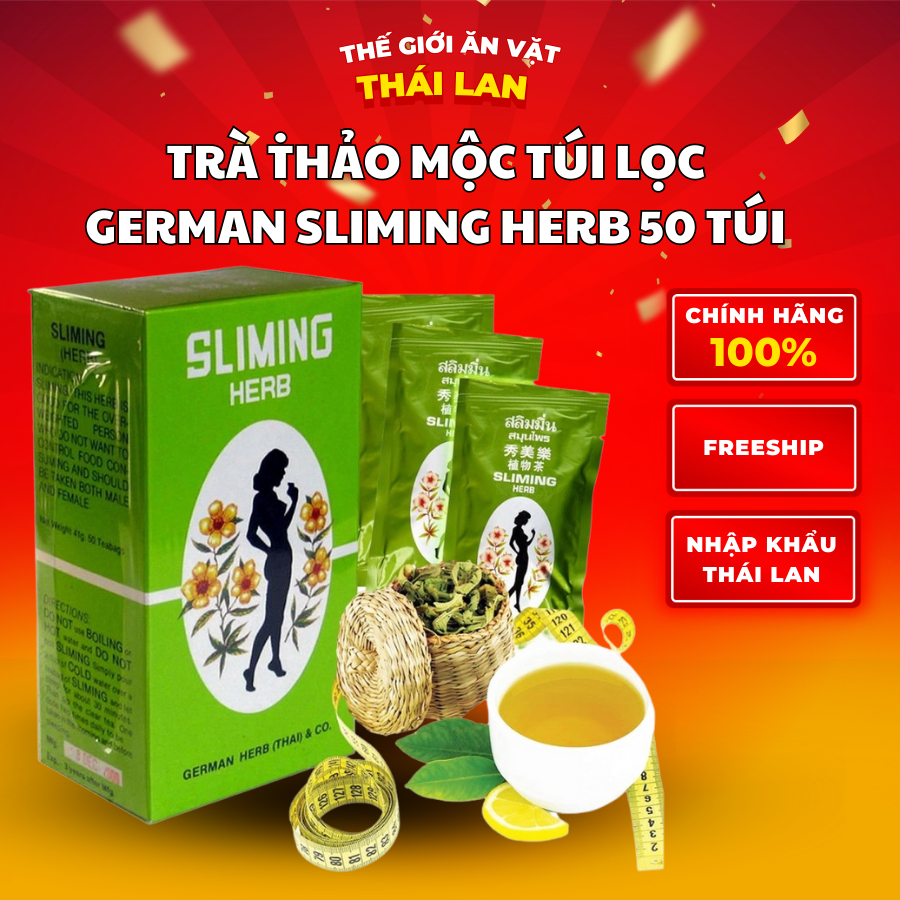 Trà ṫhảo mộc túi lọc German Sliming Herb 50 túi Thái Lan | Shopee Việt Nam