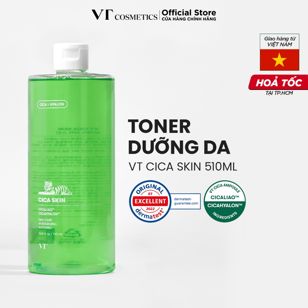 [VT Cosmetics] Toner dưỡng ẩm VT CICA SKIN 510ml | Shopee Việt Nam