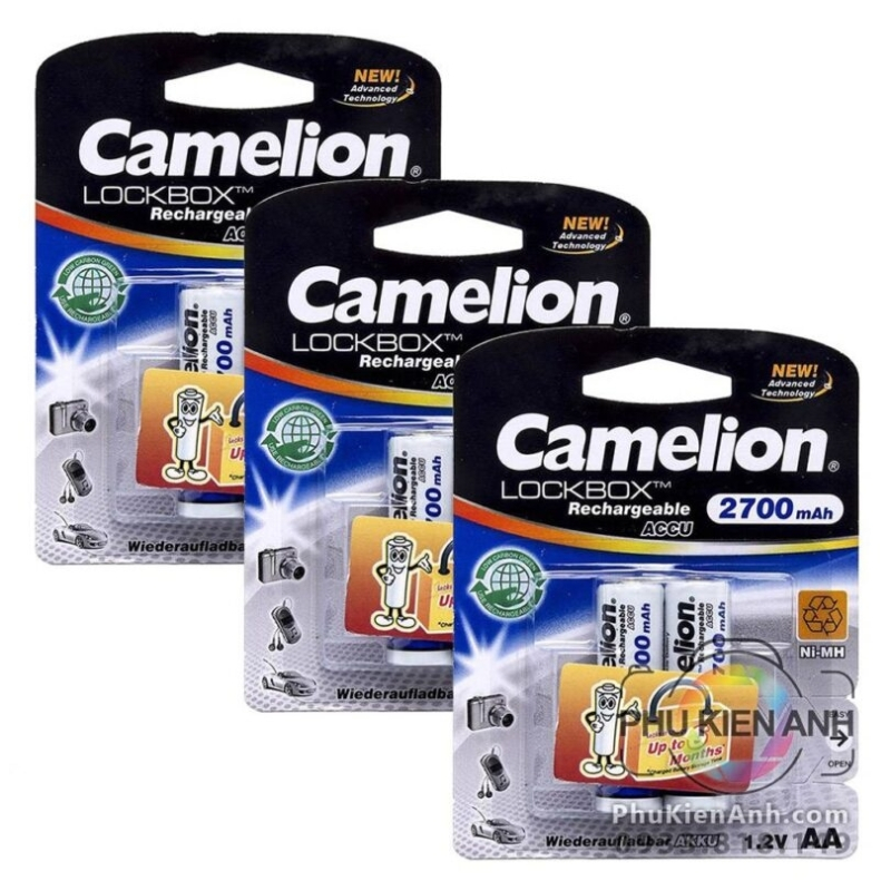 Pin Sạc Camelion AA (2A) 2700mAh và Pin Cameliom AAA (3A) | Shopee Việt Nam