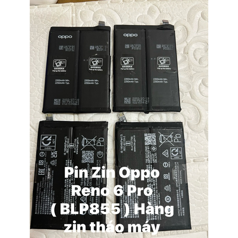 Pin Zin tháo máy Oppo Reno 6 Pro ( BLP855 ) zin tháo máy | Shopee Việt Nam