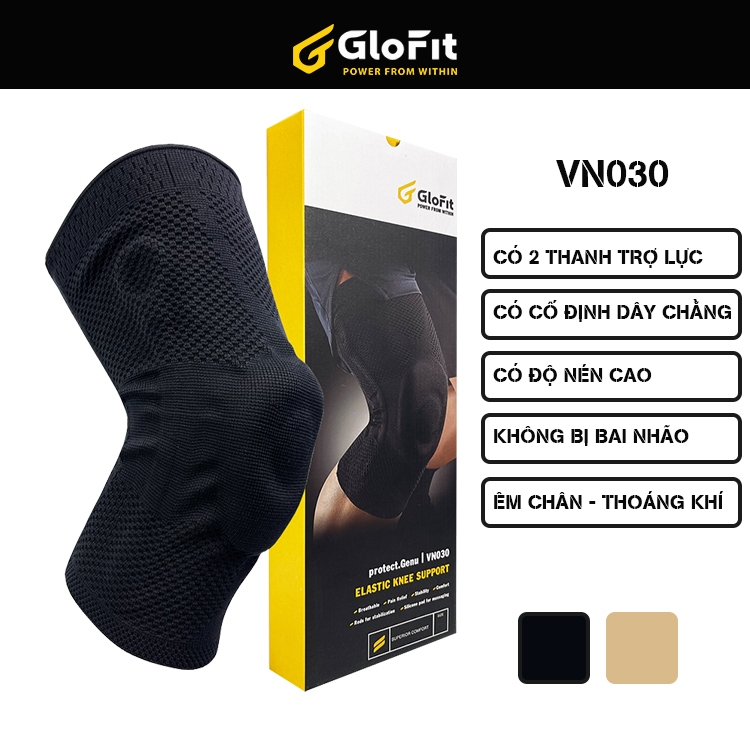 Glofit VN030 Bó Gối Hỗ Trợ Dây Chằng Cao Cấp, Băng Gối 360º (Protect ...