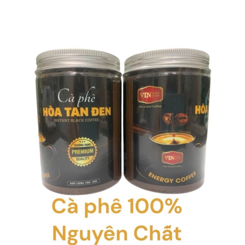 CÀ PHÊ HÒA TAN ĐEN VIN CÀ PHÊ - INSTANT BLACK COFFE - Hũ 100gr | Shopee ...