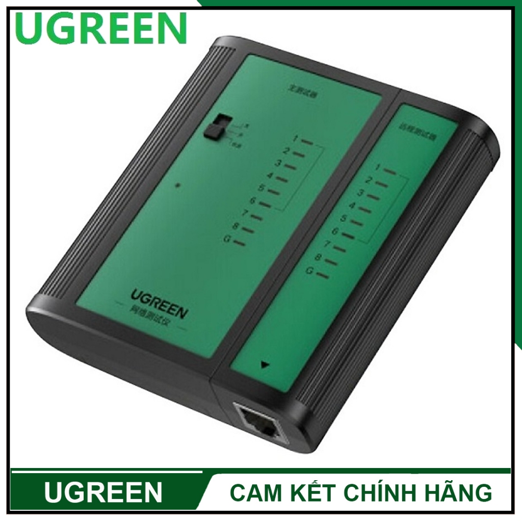 Bộ Test Cáp Mạng Ugreen 10950, Nhận biết đầu dây có bắm đúng theo cặp ...