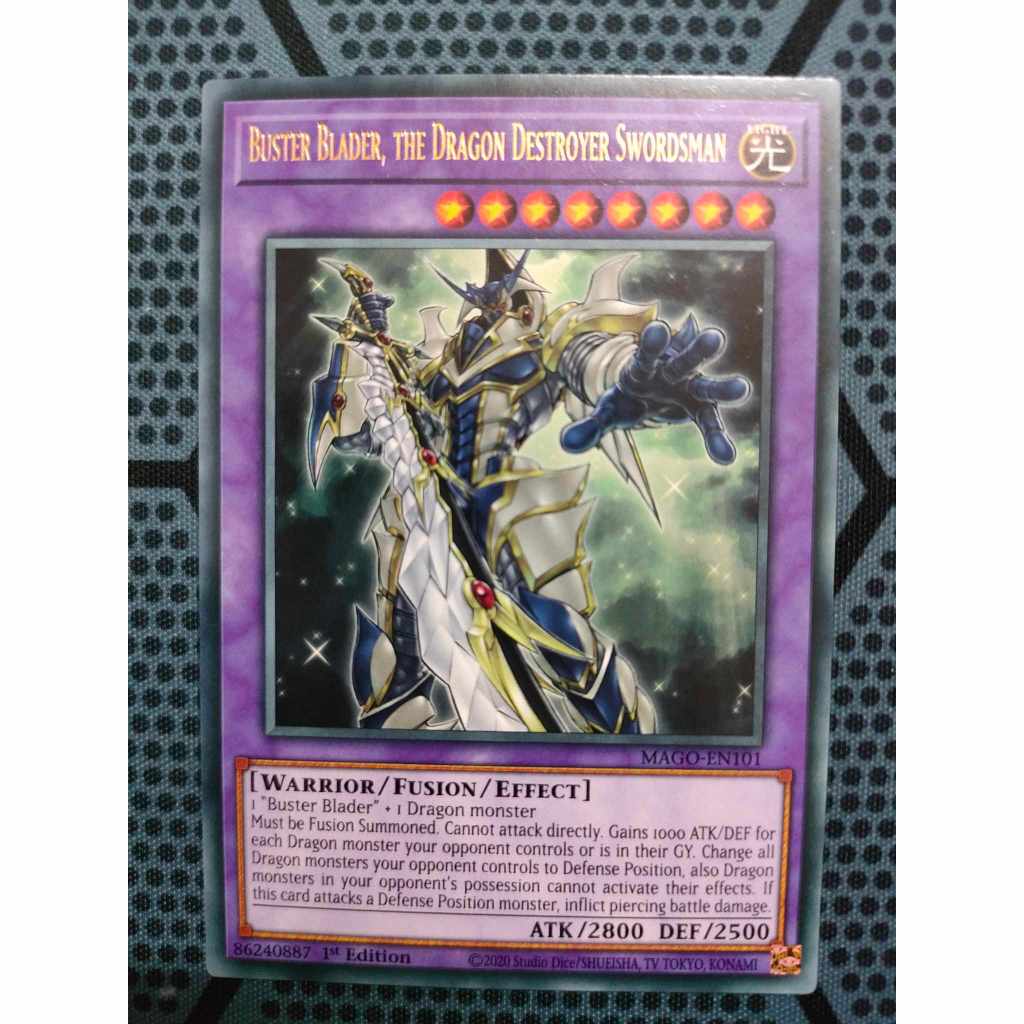Bài yugioh - Buster Blader, the Dragon Destroyer Swordsman - MAGO-EN101 - Rare 1st Edition ...