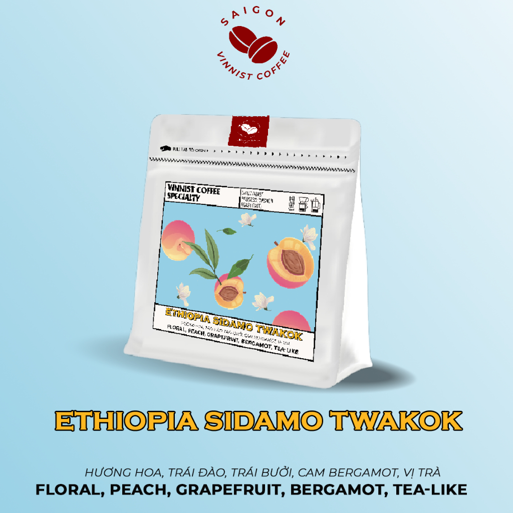 [Đặc Biệt] Cà phê Arabica Ethiopia Sidama Twakok G1 | Shopee Việt Nam