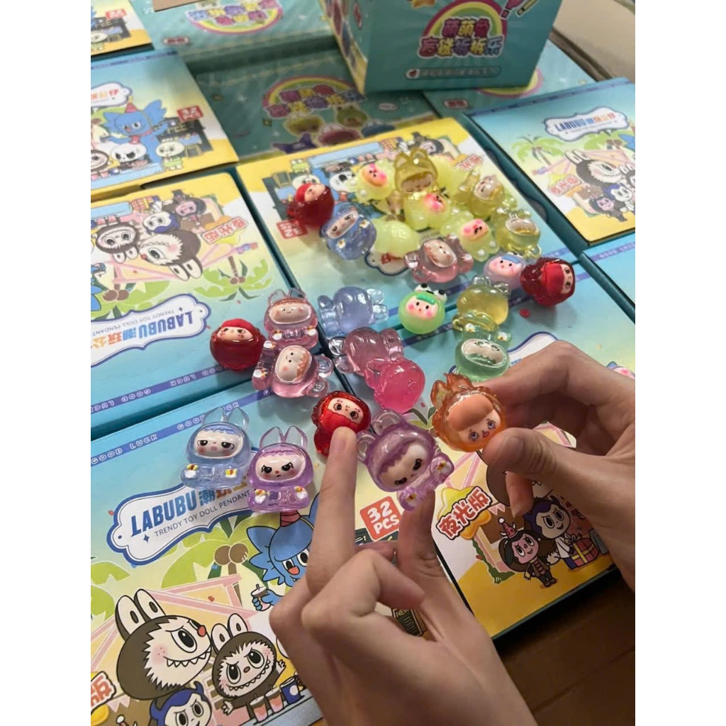 Sét 30 túi mù dạ quang labubu ,capybara, Túi mù động vật phát sáng ...