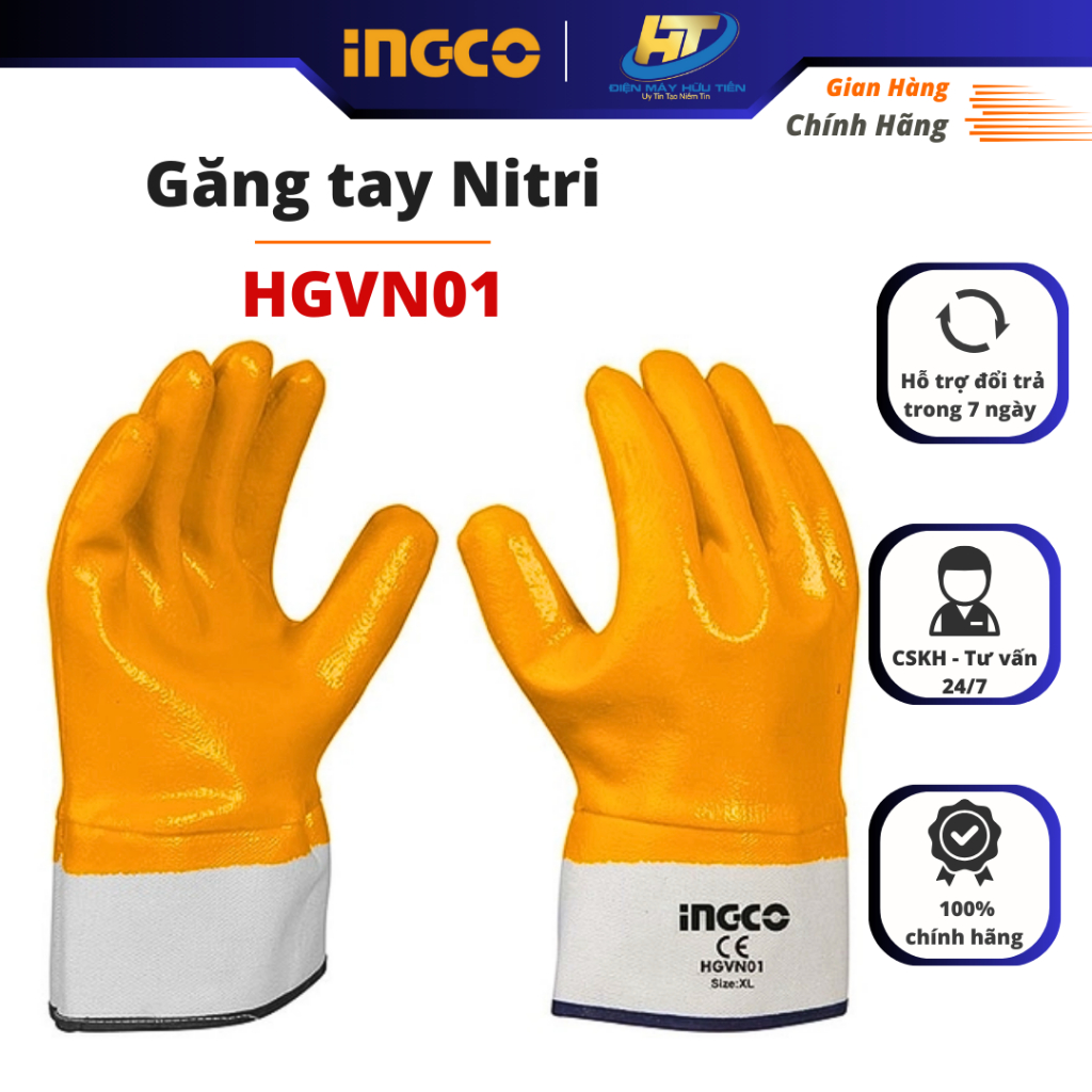 Găng tay Nitri INGCO HGVN01 | Shopee Việt Nam