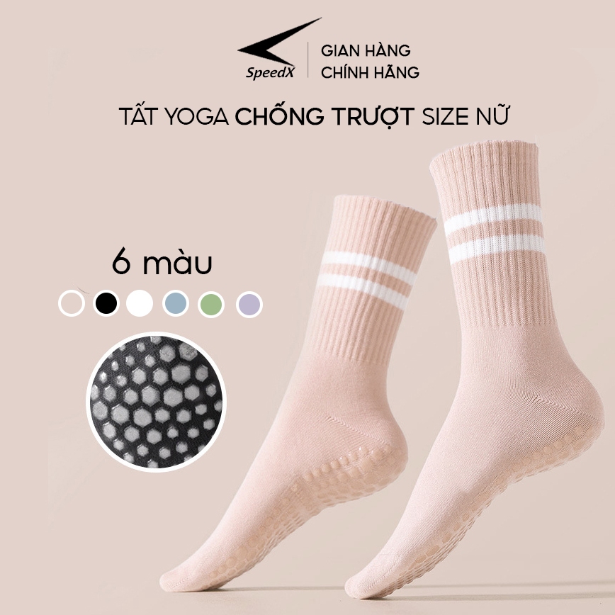 Tất Vớ Yoga Chống trơn Trượt SpeedX 2 SỌC tất yoga chống trượt hiệu quả ...