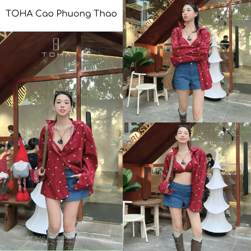 [ NEW STORE ] Set Sơ Mi 3 Món Quần Short Kèm Bra BY TOHA CPT | Shopee Việt Nam