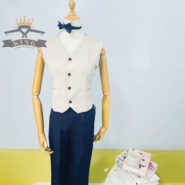 Áo vest gile nữ TINY KING ghile croptop cổ tim sát nách 2 lớp dày dặn phối túi thật form ôm đủ ...