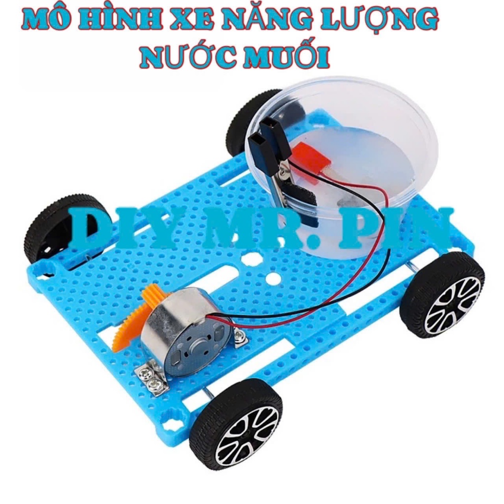 Bộ KIT lắp ráp xe năng lượng nước muối, mô hình xe nước muối DIY stem ...