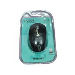 Mouse ko dây SIMETECH V7200B Black Wireless + Bluetooth(Công tắc, kèm ...