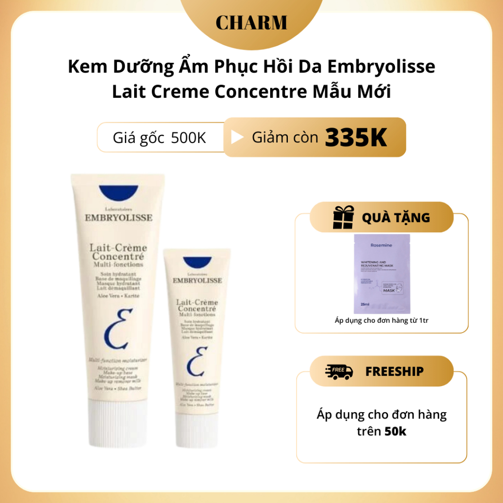 Kem Dưỡng Ẩm Phục Hồi Da Embryolisse Lait Creme Concentre Mẫu Mới | Shopee Việt Nam