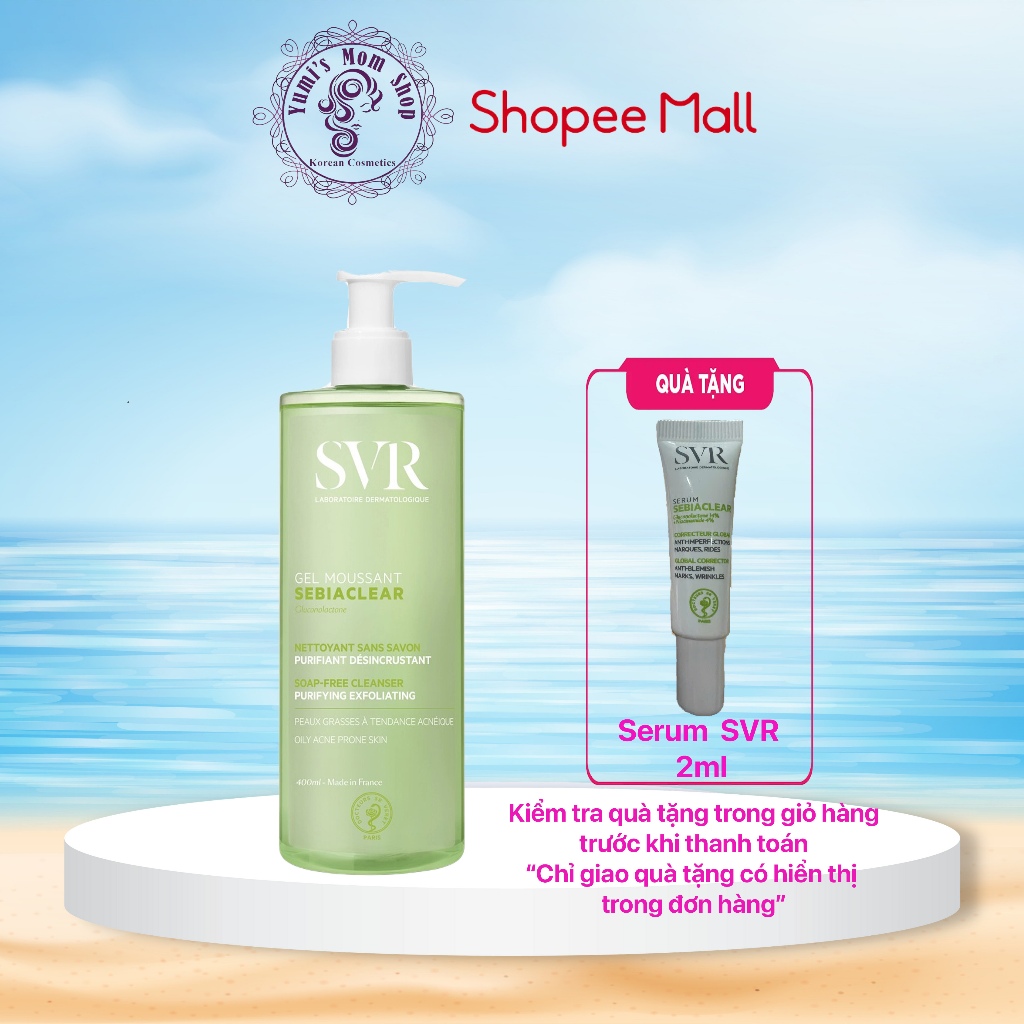 Sữa Rửa Mặt SVR Cho Da Dầu Mụn - SVR Sebiaclear Gel Moussant 55ml-200ml ...