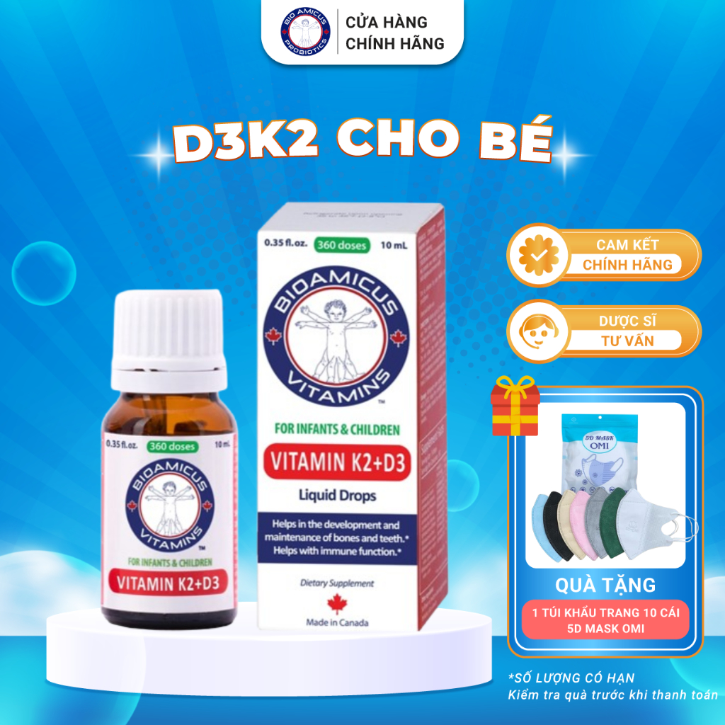 D3K2 BioAmicus - Bổ Sung D3 K2 Cho Bé, Giúp Bé Phát Triển Chiều Cao ...