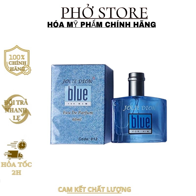 Nước Hoa Nam và Nữ Jolie Dion Blue For Him - Blue For Her 60ml ...