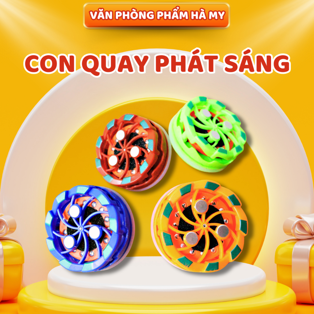 Con Quay vô cực phát sáng siêu hot, con quay tạo tia sét, đồ chơi con ...