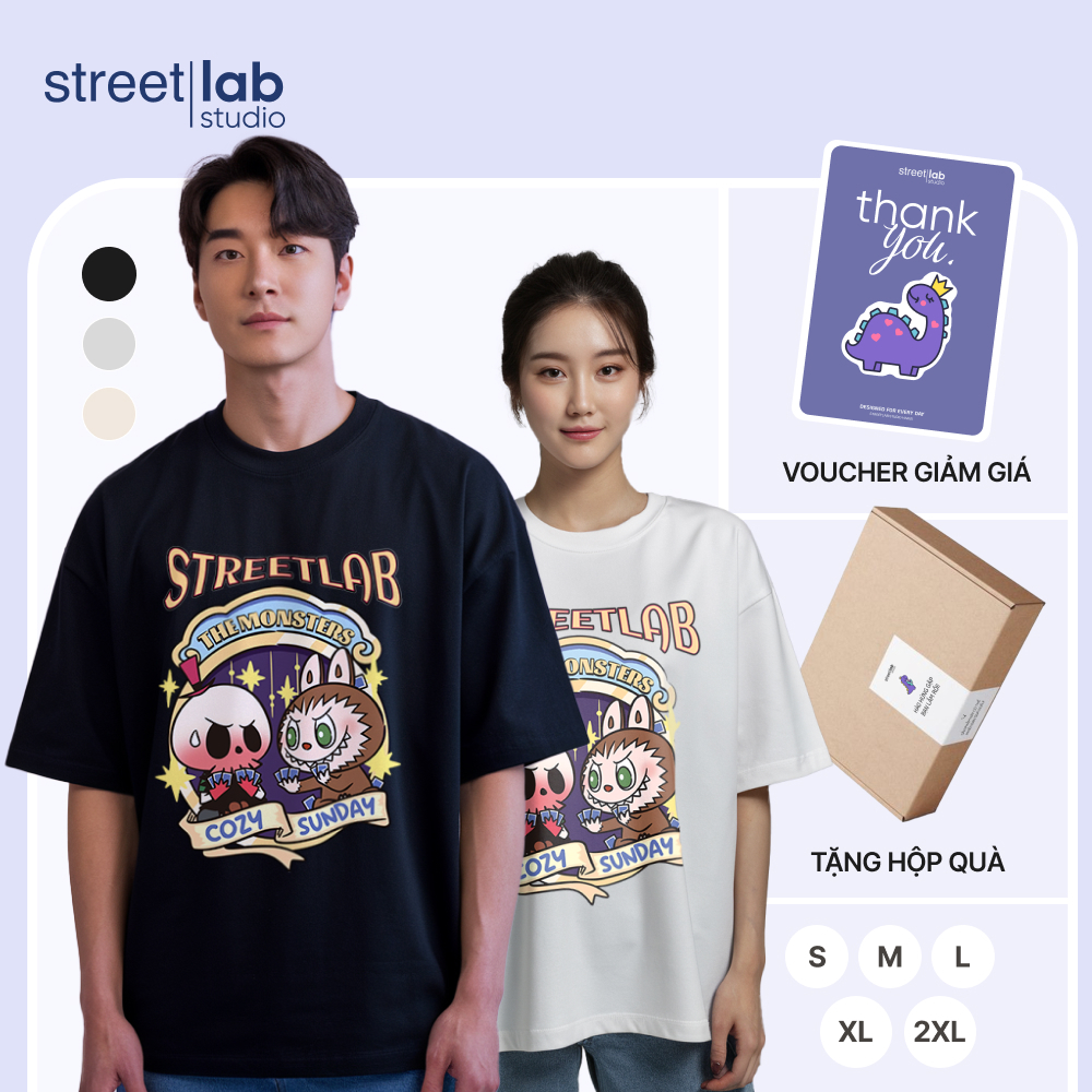 Áo thun labubu STREETLAB Local Brand in Labubu Cozy Sunday - STR0038 ...