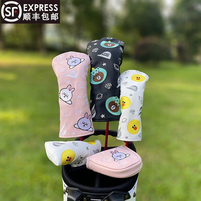 Bọc đầu gậy golf cover gậy driver gỗ recuse da PU kute dễ thương ...