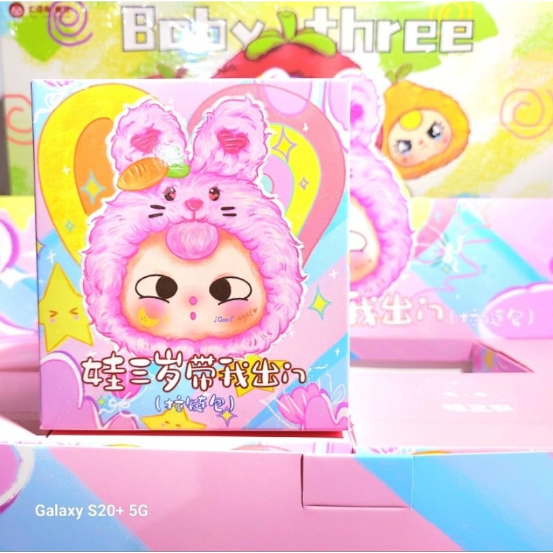 Baby Three túi khóa kéo Zipper v1 mắt đẹp, baby three mắt dora ...