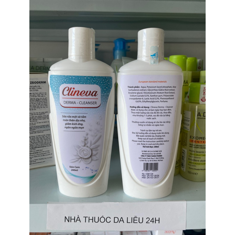 (CHÍNH HÃNG) Clineva Derma Cleanser Sữa Rửa Mặt, Tắm Toàn Thân Dịu Nhẹ ...