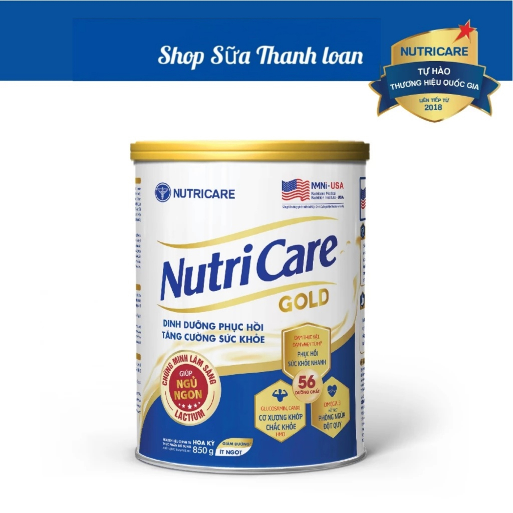 [HSD T2-2027] COMBO 2 LON Sữa Bột Nutricare Gold 850g Phục Hồi Bồi Bổ Cơ Thể. | Shopee Việt Nam