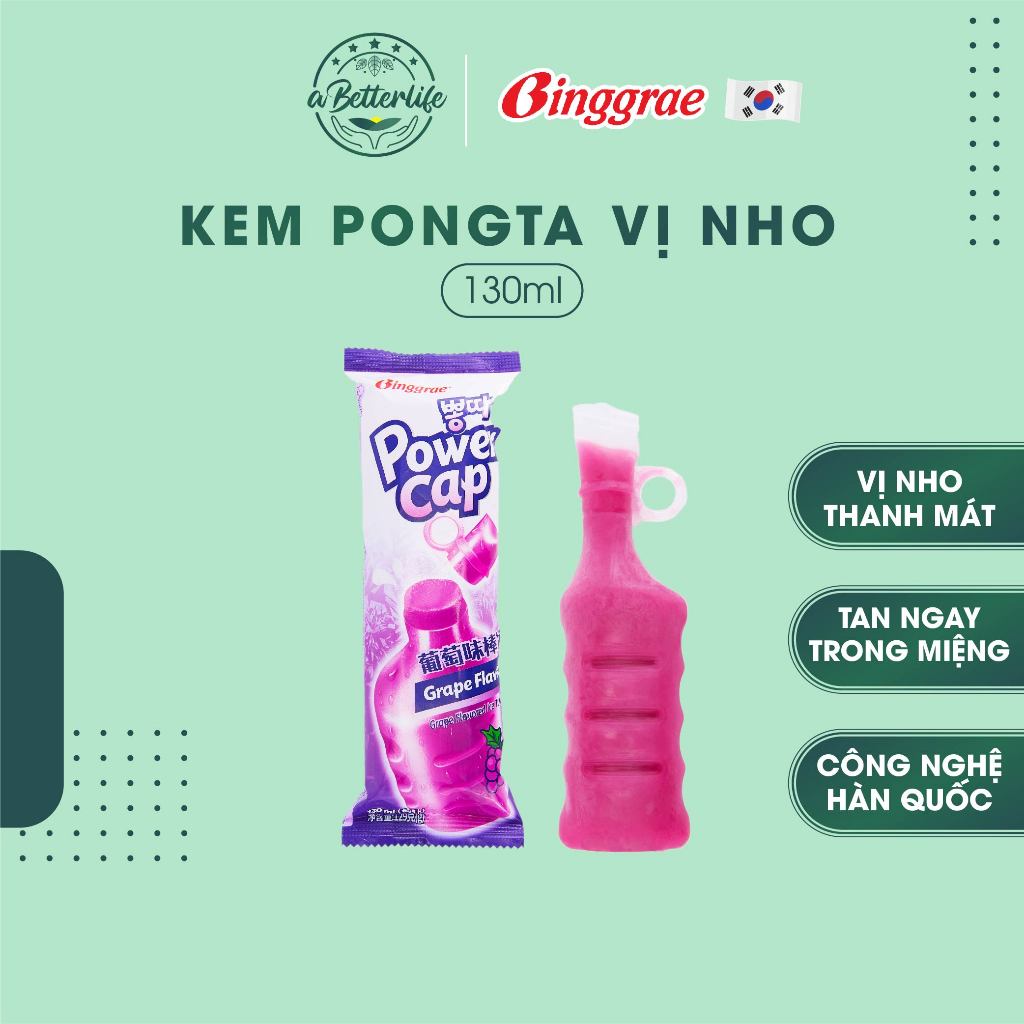 Kem ống Power Cap Hàn Quốc Binggrae Pongta Grape vị nho 130ml ...