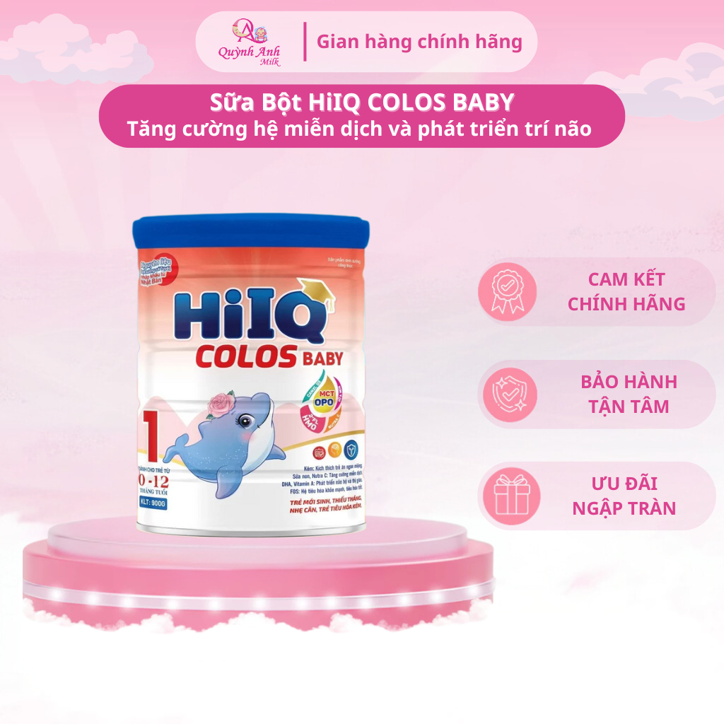Sữa bột HiIQ COLOS BABY dành cho bé 0-12 tháng tuổi tăng cường hệ miễn ...