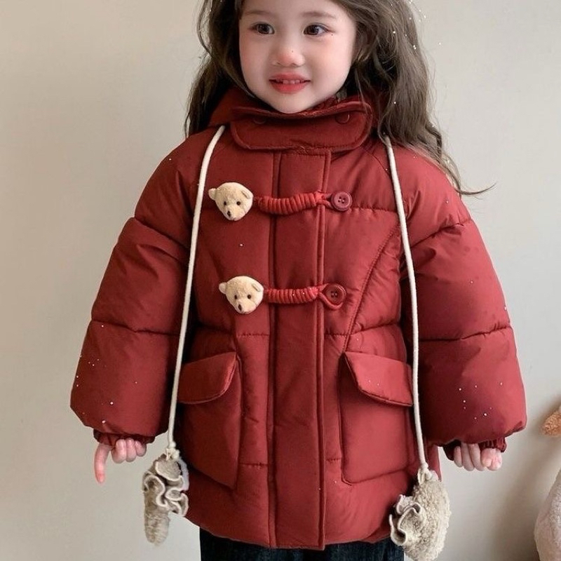 ( hàng SẴN) ÁO PHAO CHO BÉ GÁI MÀU ĐỎ SIÊU ẤM CHO BÉ GÁII qc | Shopee ...