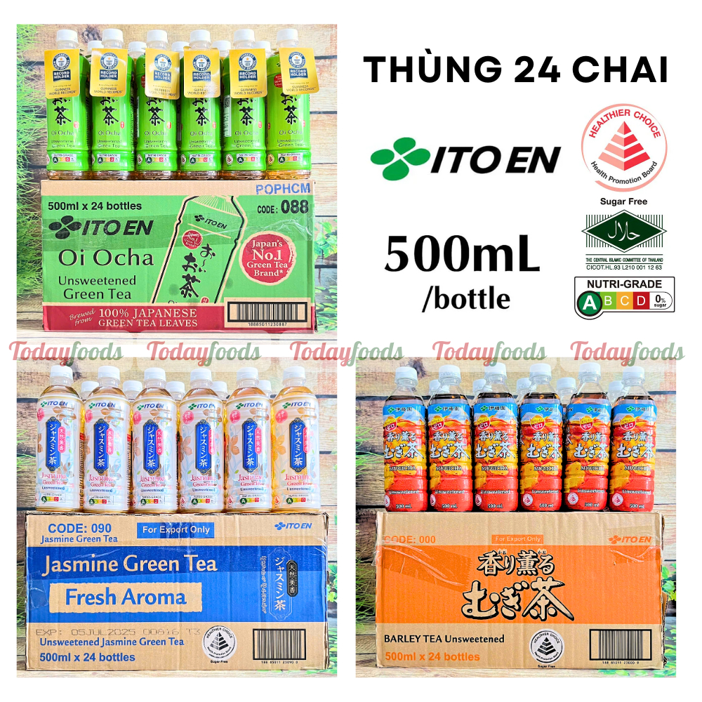 Nước Uống Trà Xanh / Trà Lài / Trà Lúa Mạch Không Đường ITOEN 500ML ...