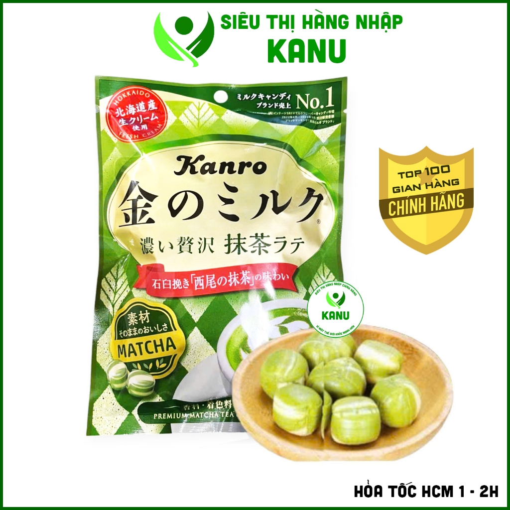 Kẹo sữa trà xanh Kanro Hokkaido Nhật Bản 70g | Shopee Việt Nam
