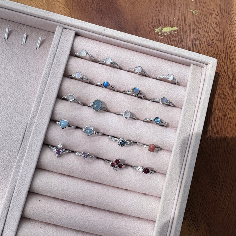 [ SALE ] Nhẫn Bạc s925 Đá Thiên Nhiên Tuỳ Chỉnh Kích Cở | Shopee Việt Nam