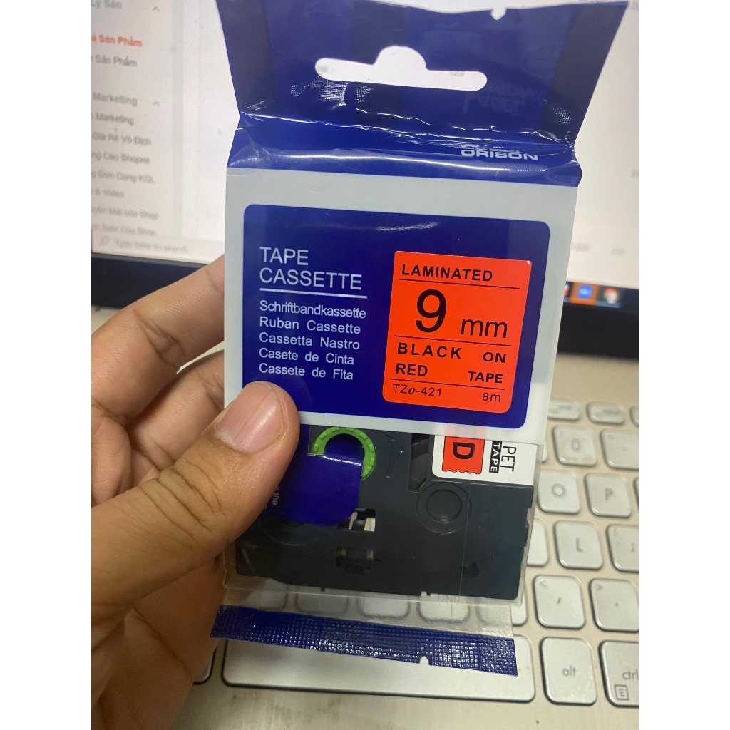 Tương thích với băng Brother TZe 9mm Băng dán nhãn nhiều lớp Brother ...