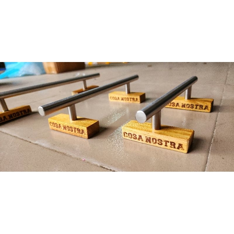 Silver Fingerboard Skateboard Rails (150mm to 500mm). Thanh Trượt Ván ...