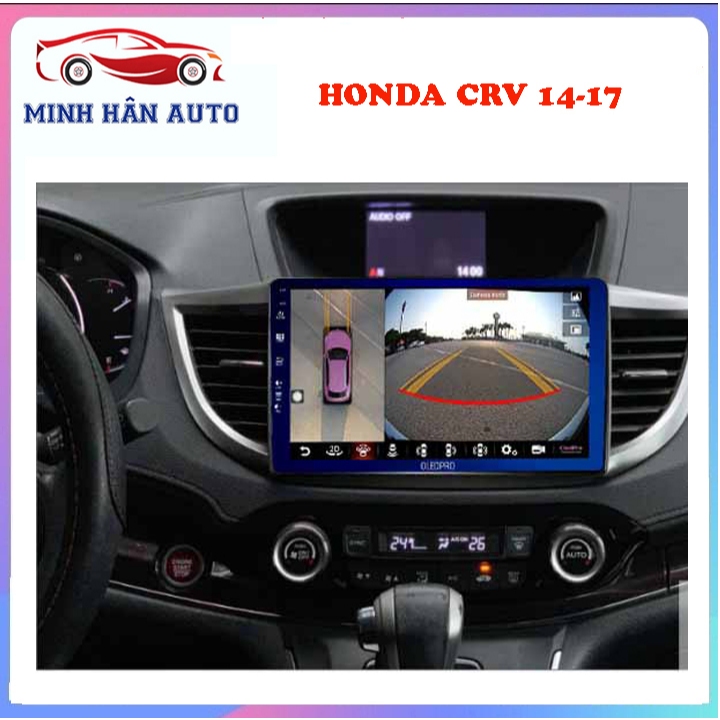 Bộ màn hình android ô tô OLEDPRO X4S liền camera 360 cho xe HONDA CRV 2014-2017, RAM 4G ROM 32G ...