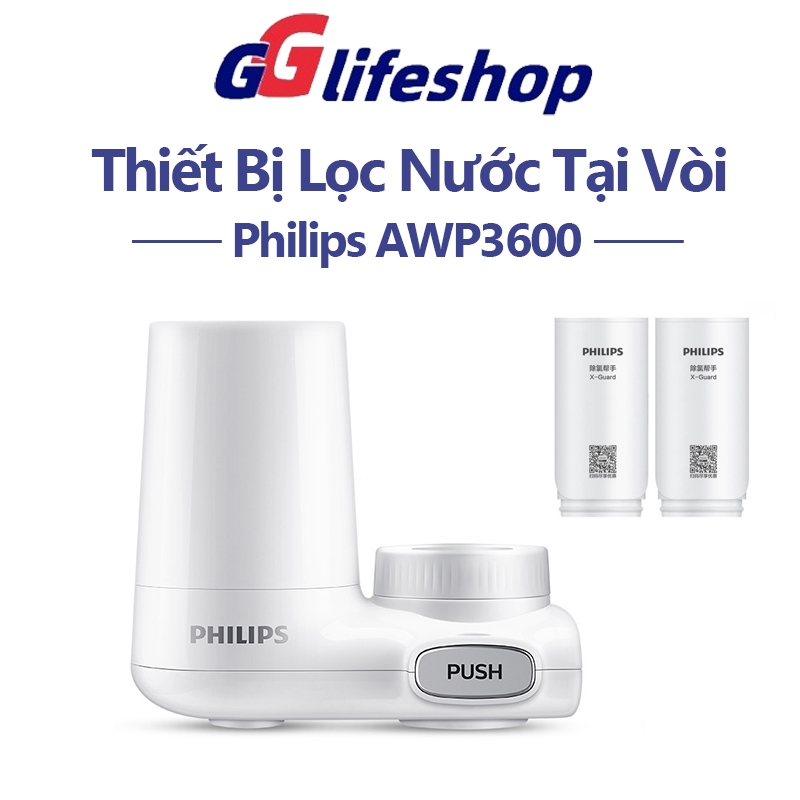 Máy lọc nước tại vòi Philips AWP3600 (Kèm 1 lõi lọc than hoạt tính theo ...