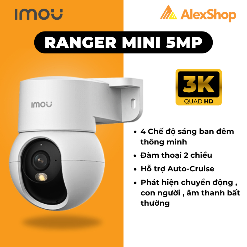 [3-5MP] Camera Imou Ranger Mini K2MP 3MP/5MP Quay quét trong nhà Chính ...