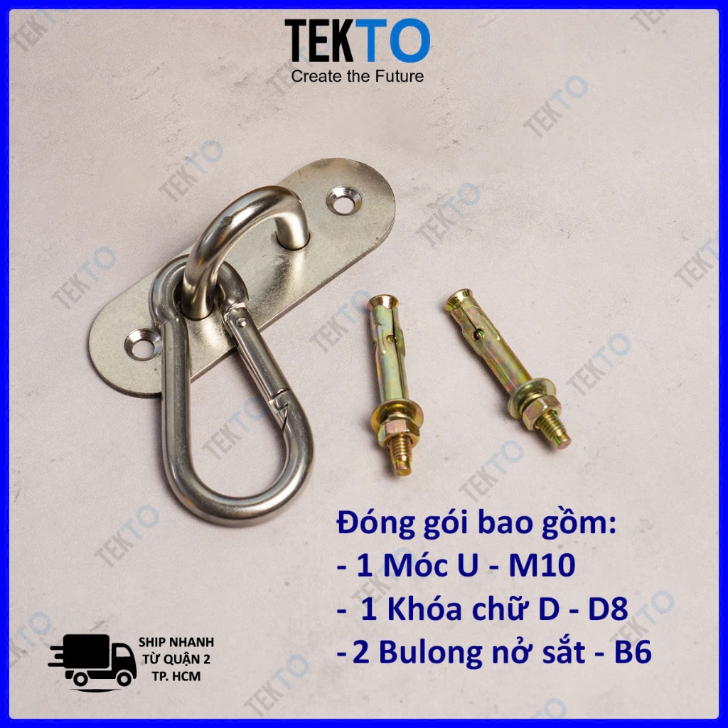 Móc treo võng, treo xích đu bằng inox, gắn tường hoặc trần nhà bởi ...