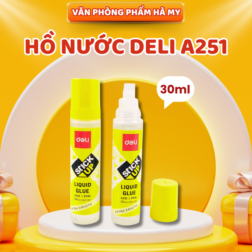 Hồ Nước Deli thủ công, keo nước dán giấy siêu chắc 30ml - A251 | Shopee ...