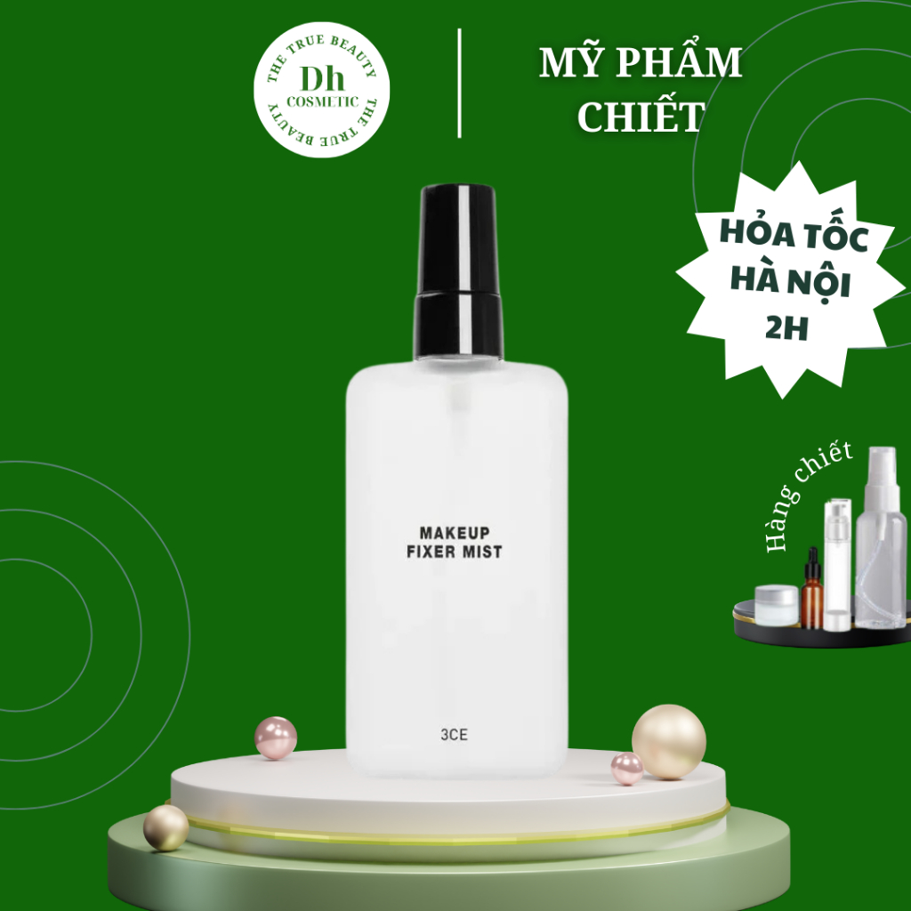 Xịt Khoáng 3CE không nhũ Makeup Fixer Mist Khóa Nền Cấp Ẩm, Giảm Nhờn | Shopee Việt Nam