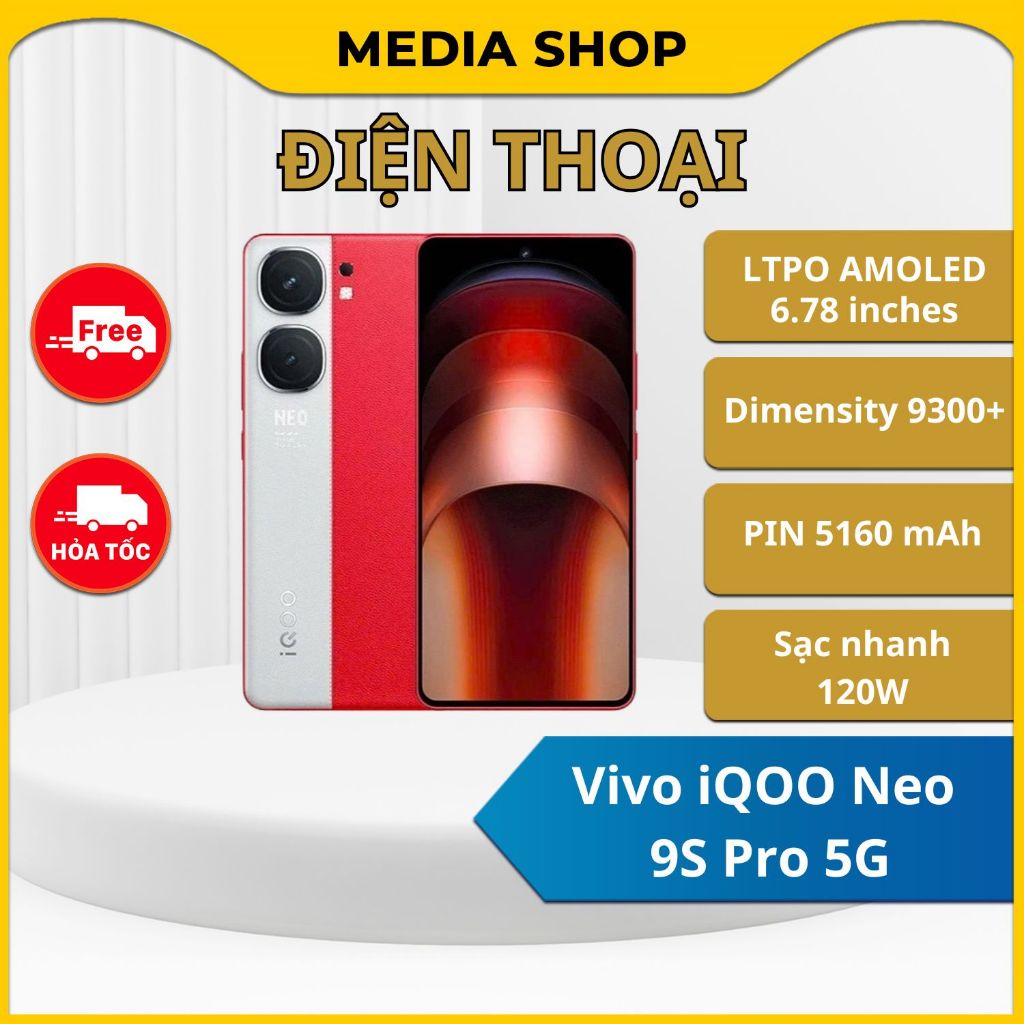 Điện Thoại Vivo iQOO Neo 9S Pro 5G (BH 12 Tháng) - Dimensity 9300+ | Shopee Việt Nam