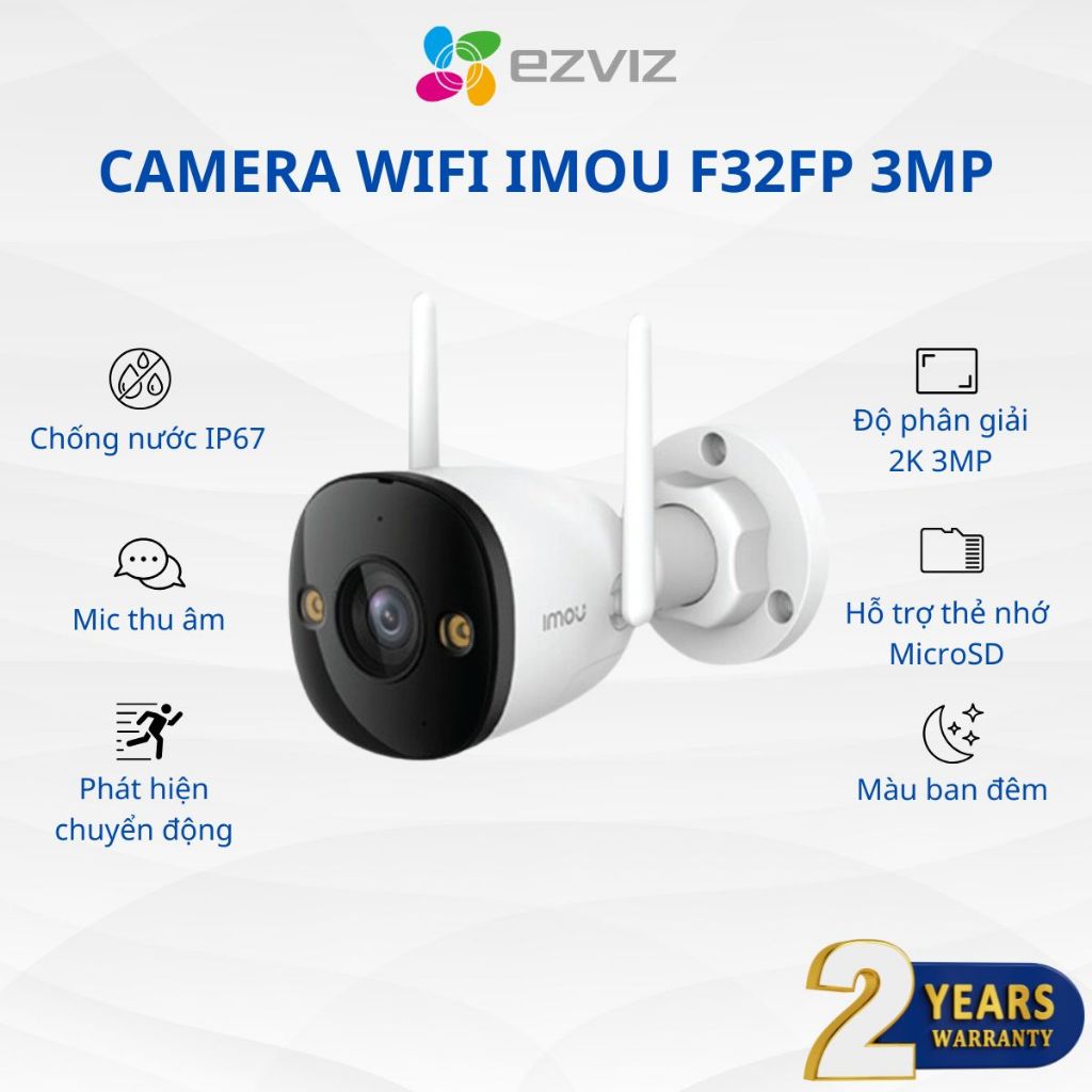 CAMERA WIFI NGOÀI TRỜI IMOU F32FP 2K 3MP [FULL VAT] | Shopee Việt Nam