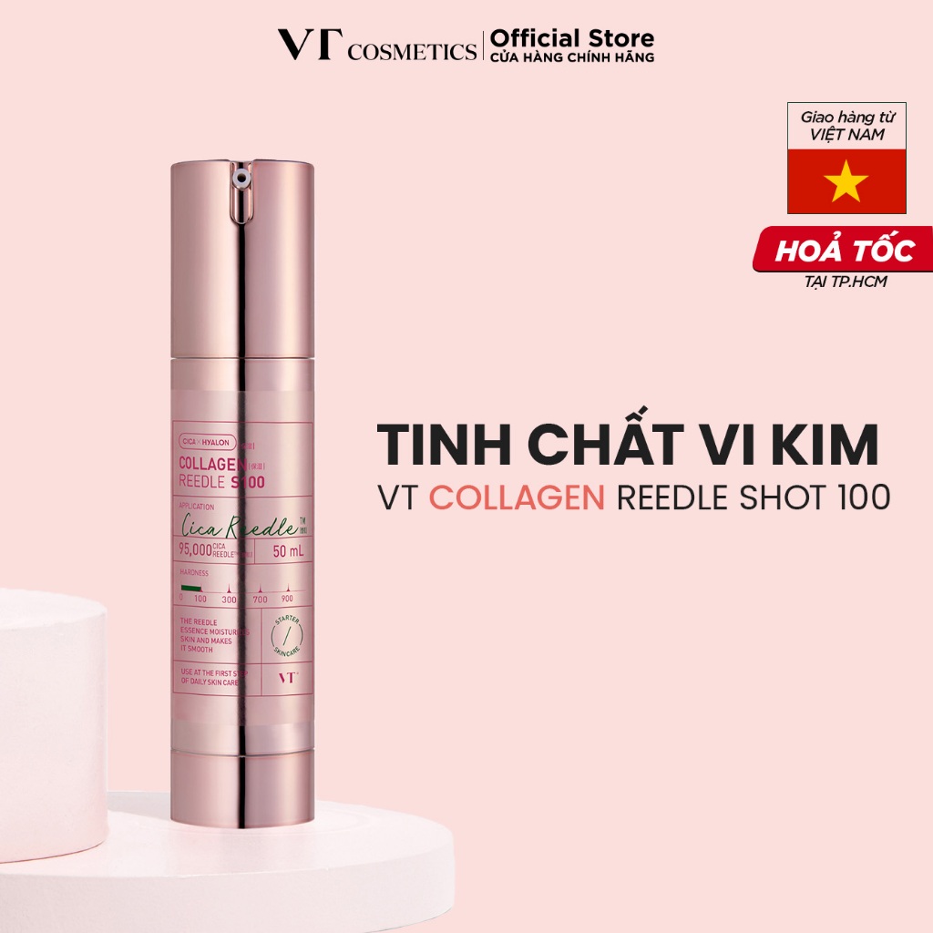 [VT Cosmetics] Tinh chất vi kim VT COLLAGEN REEDLE SHOT 100 | Shopee Việt Nam