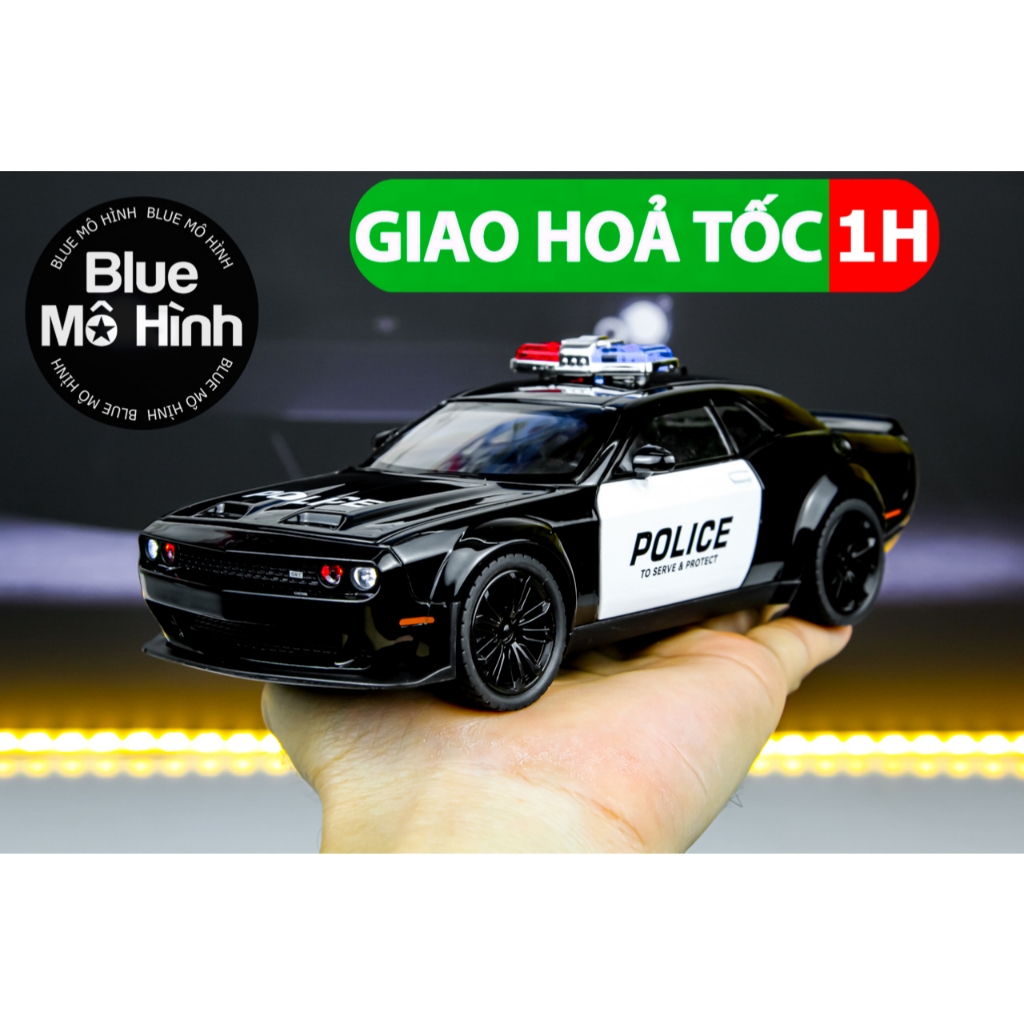 Xe mô hình Dodge Challenger SRT Hellcat Police 1:24 Cảnh sát | Shopee ...