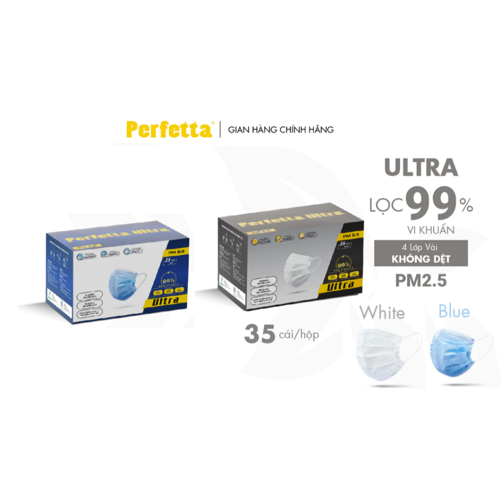 Giao hỏa tốc - Khẩu trang cao cấp 4 lớp Perfetta Ultra - Hàng chính ...