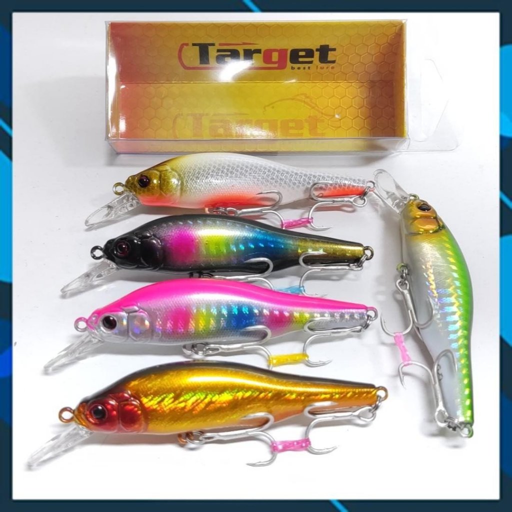 Mồi câu cá Target Mario 80F , mồi lure cá chẻm, mú... lặn sâu 80cm - 1m ...