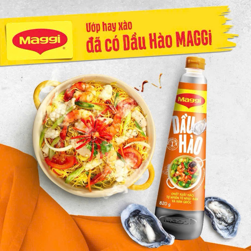 DẦU HÀO Maggi 820ml - NGON , ĐẬM ĐÀ | Shopee Việt Nam